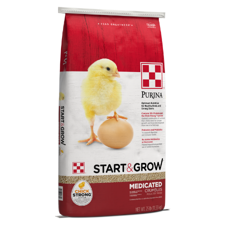 Purina Start & Grow Medicated 25-lb - Farmers Co-op